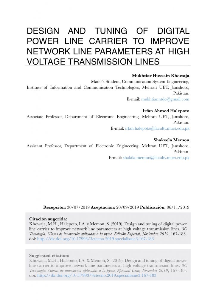 Design And Tuning Of Digital Power Line Carrier To Improve Network Line Parameters At High